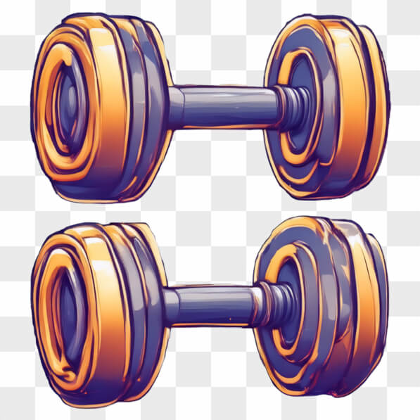 Descarga Mancuernas Coloridas para Levantamiento de Pesas Cartoons En ...