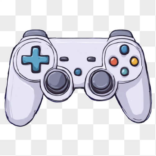 Download Colorful Video Game Controller Art Cartoons Online - Creative ...