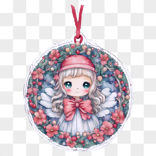 Descarga Chica Angelical Fantástica Rodeada de una Corona Floral ...