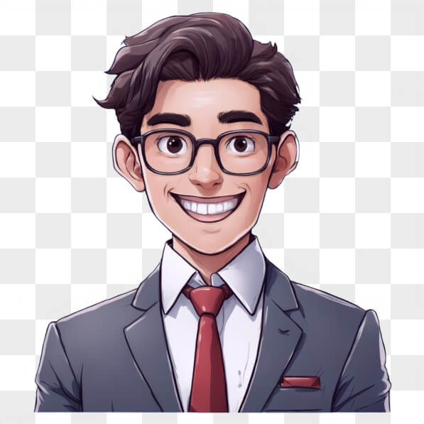 Descarga Hombre joven alegre en un traje Cartoons En Línea - Creative ...