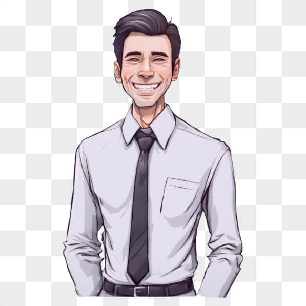 Descarga Hombre de negocios animado con una sonrisa Cartoons En Línea ...