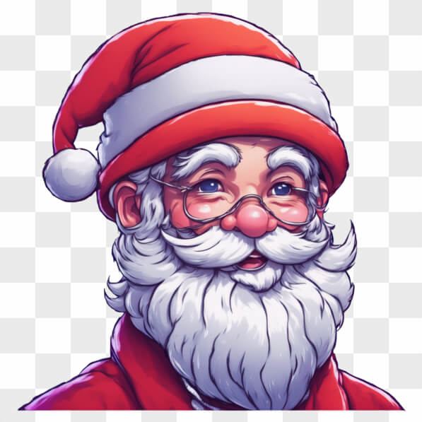 Download Cheerful Santa Claus with glasses Cartoons Online - Creative ...