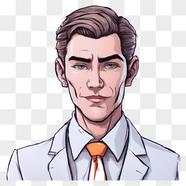 Baixe Jovem Confiante de Terno Cartoons - Creative Fabrica