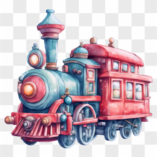 Download Colorful Vintage Steam Locomotive Cartoons Online - Creative ...