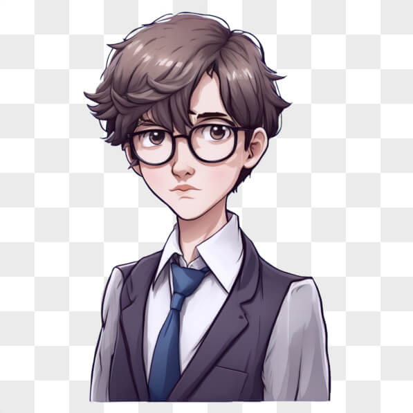 Baixe Personagem inspirado em anime com traje formal Cartoons ...