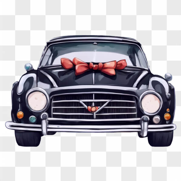 Download Vintage Zwarte Auto met Rode Strik Cartoons online op Creative ...