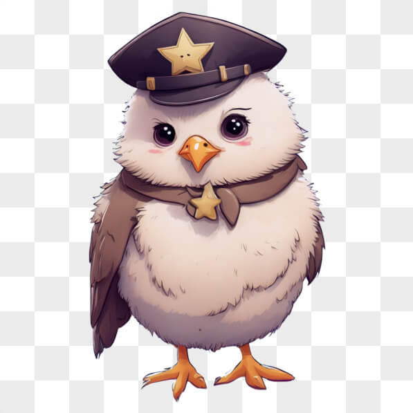 Download Cartoon Police Bird Cartoons Online - Creative Fabrica