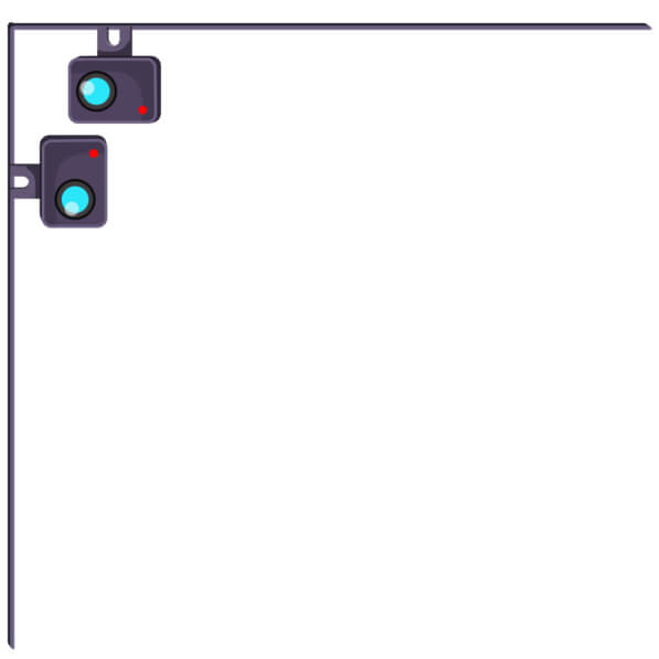 Download Traffic Lights at Street Corner Borders & Corners Online ...