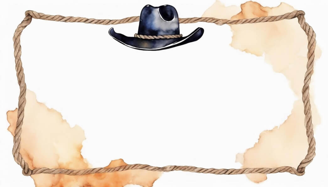 Download Cowboy Hat Decorative Border Backgrounds Online - Creative Fabrica