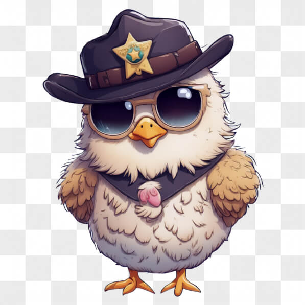 Download Cartoon Chicken Police Officer Cartoons Online - Creative Fabrica