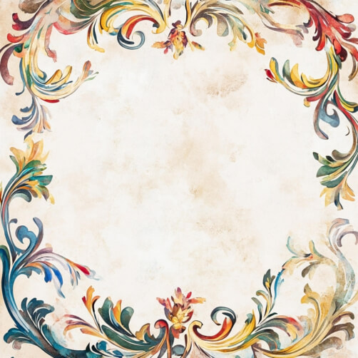Download Ornate Floral Border Design Backgrounds Online - Creative Fabrica