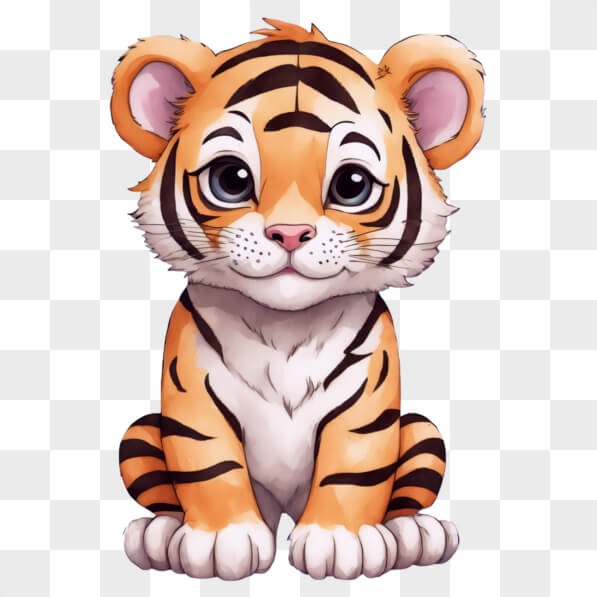 Download Cute Cartoon Tiger Cartoons Online - Creative Fabrica
