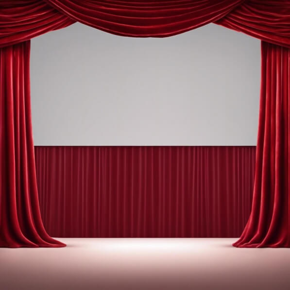 Télécharger Scène théâtrale avec des rideaux rouges Arrière-plans En ...