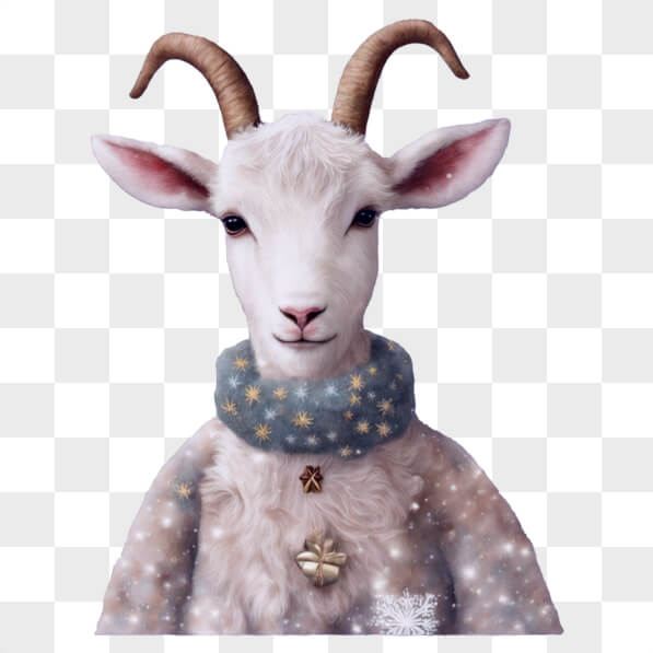 Descarga Cabra caprichosa con bufanda festiva Cartoons En Línea ...