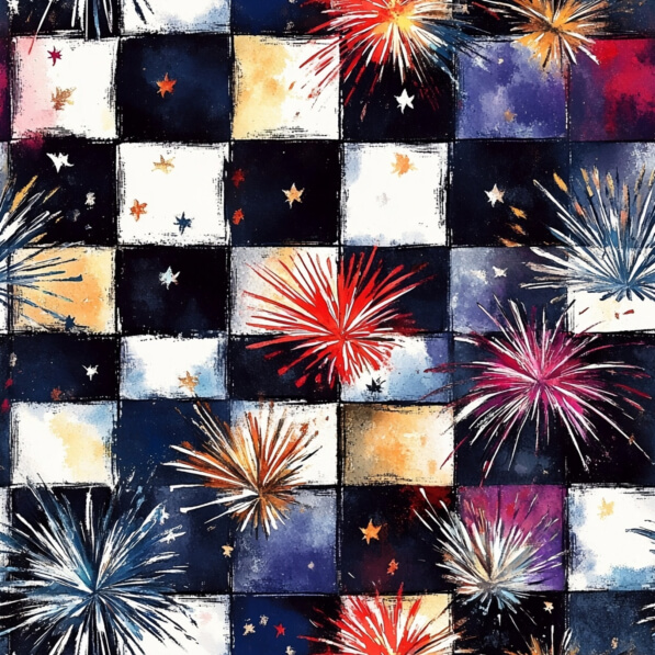 Download Festive Fireworks Pattern Patterns Online - Creative Fabrica