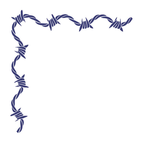 Download Barbed Wire Decorative Corner Design Borders & Corners Online ...
