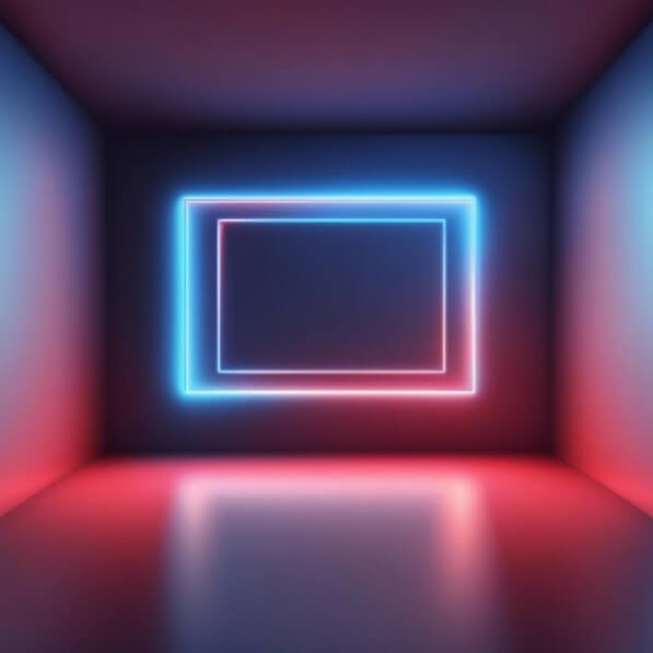 Download Minimalist Room with Neon Lights Backgrounds Online - Creative ...