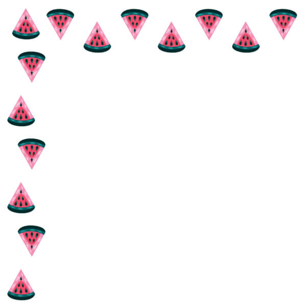 Download Vibrant Arrangement of Watermelon Slices Borders & Corners ...