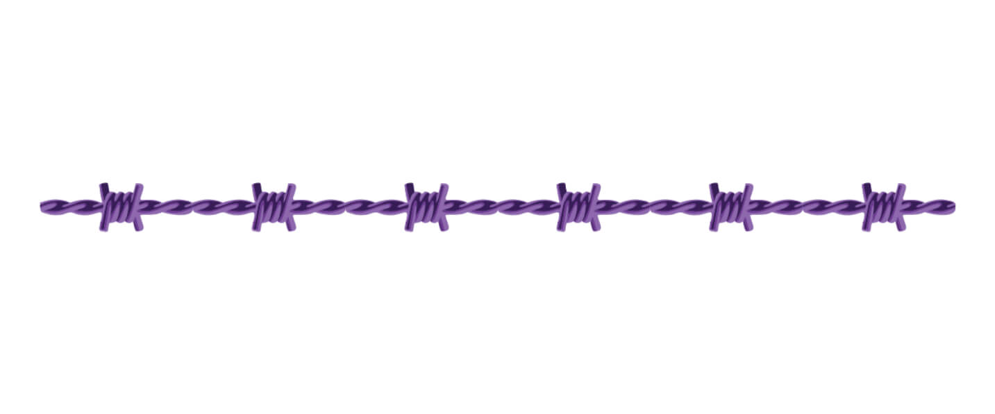 Download Purple Barbed Wire Design Borders & Corners Online - Creative ...