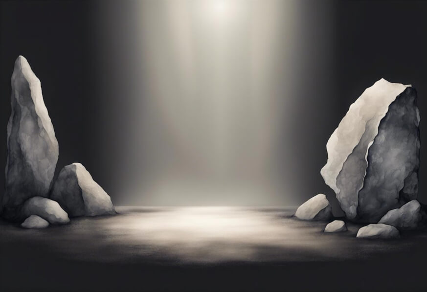 Download Minimalist Rocks with Ethereal Lighting Backgrounds Online ...