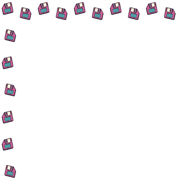 Download Kleurrijke Floppy Disk Arrangement Borders & Hoeken online op ...