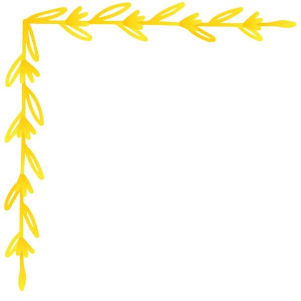 Download Stylized Yellow Branch Design Borders & Corners Online ...