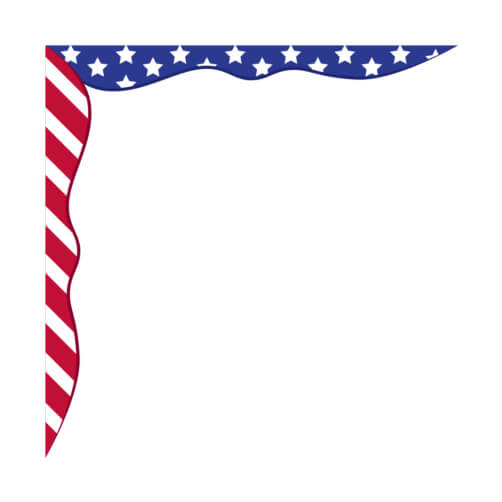 Download Patriotic Border Design with Waves and Stars Borders & Corners ...