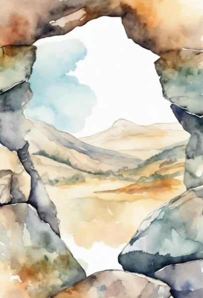 Download Scenic View Through a Rocky Frame Backgrounds Online ...