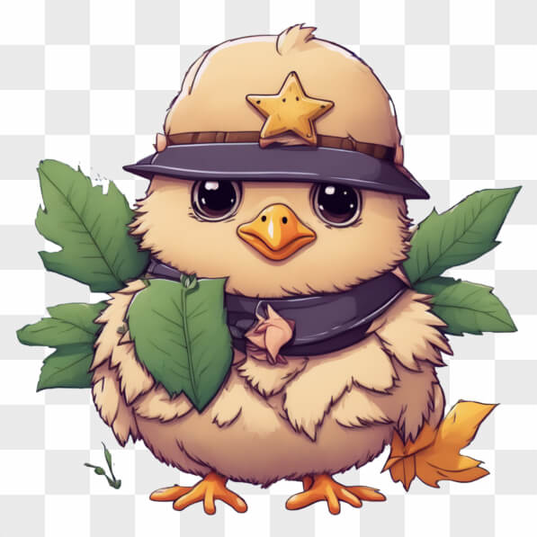 Descarga Pollito de dibujos animados adorable con traje de soldado y ... Descarga Pollito de dibujos animados adorable con traje de soldado y ...
