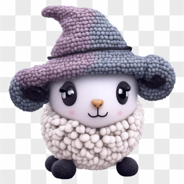 Download Cute Sheep Character in Witch Hat Cartoons Online - Creative ...
