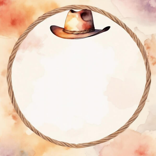 Download Watercolor Cowboy Hat and Rope Design Backgrounds Online ...