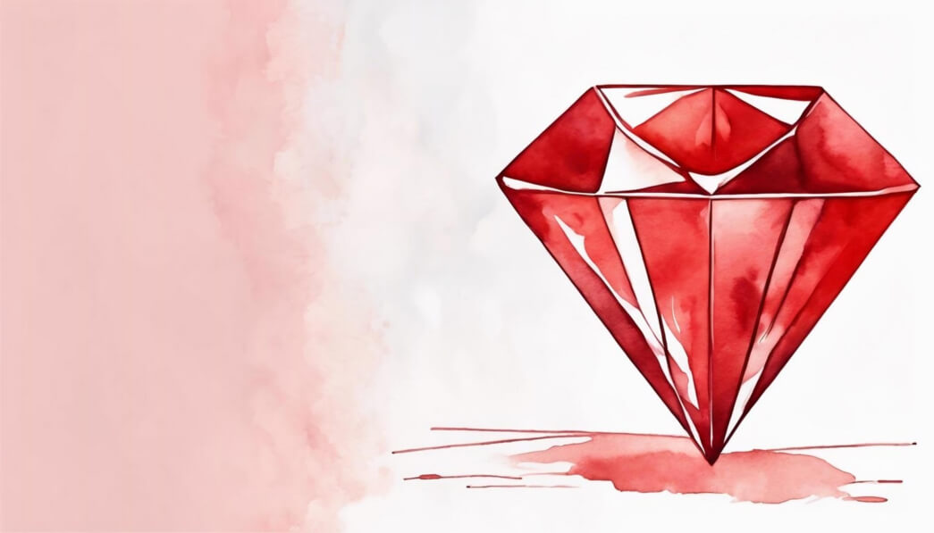 Download Rode Diamant Aquarel Kunst Achtergronden online op Creative ...