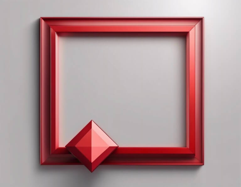 Download Red Geometric Frame with Diamond Shape Backgrounds Online ...