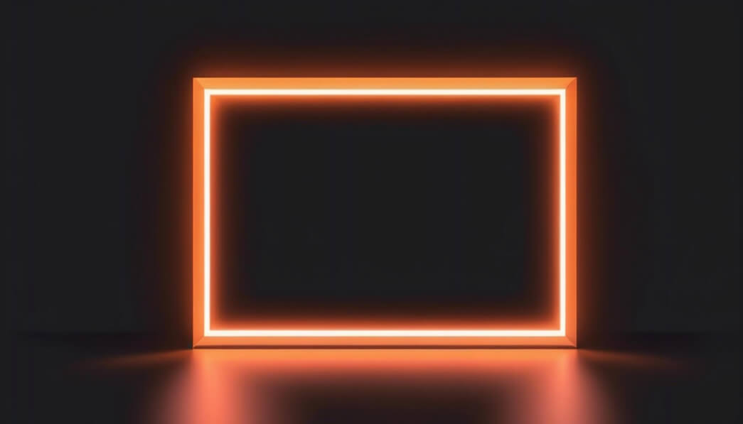 Descarga Marco Naranja Iluminado Fondos En Línea - Creative Fabrica