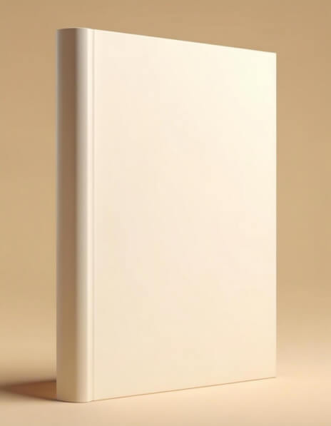 Descarga Libro Minimalista de Marfil Contra Fondo Beige Mockups En ...