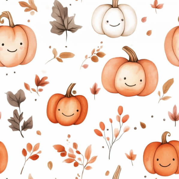 Download Whimsical Halloween Pumpkin Pattern Patterns Online - Creative ...