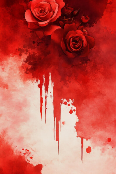 Download Red Roses on Abstract Red Background Backgrounds Online ...