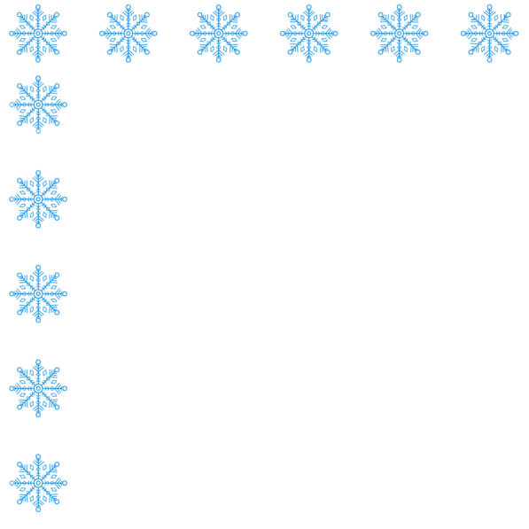 Download Winter-themed Snowflake Border Borders & Corners Online ...