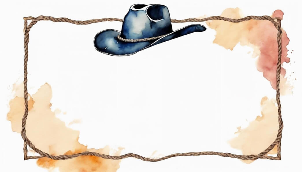 Download Cowboy Hat with Rustic Frame Backgrounds Online - Creative Fabrica