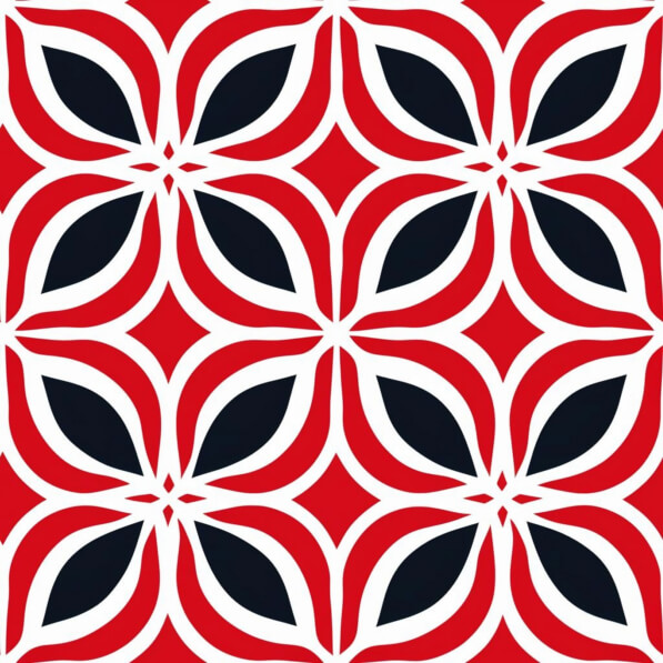 Télécharger Motif Abstrait Dynamique en Rouge, Noir et Blanc Motifs En ...