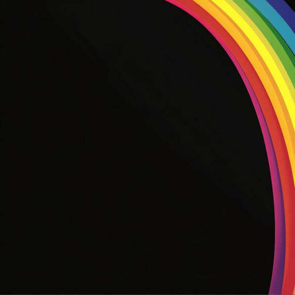 Descarga Arcoíris vibrante sobre fondo negro Fondos En Línea - Creative ...