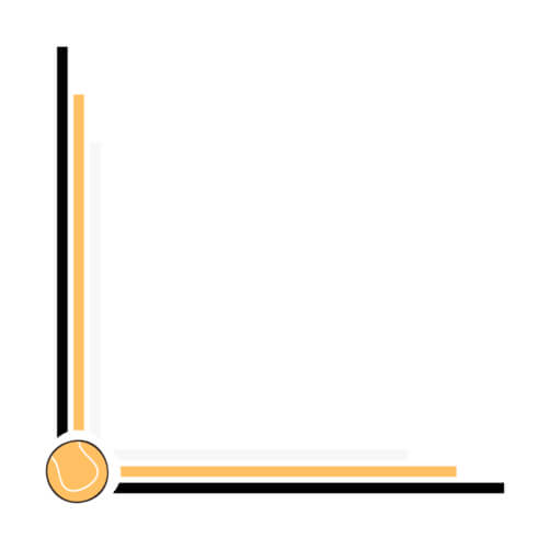 Download Minimalist Sports Design with Tennis Ball Borders & Corners ...