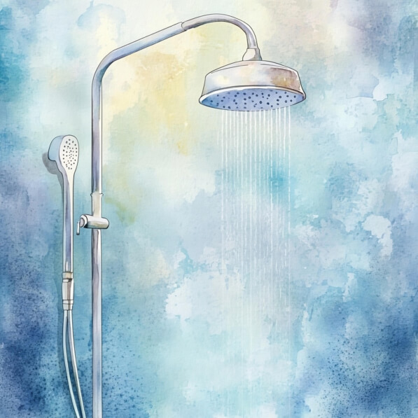 Download Elegant Showerhead in Watercolor Background Backgrounds Online ...