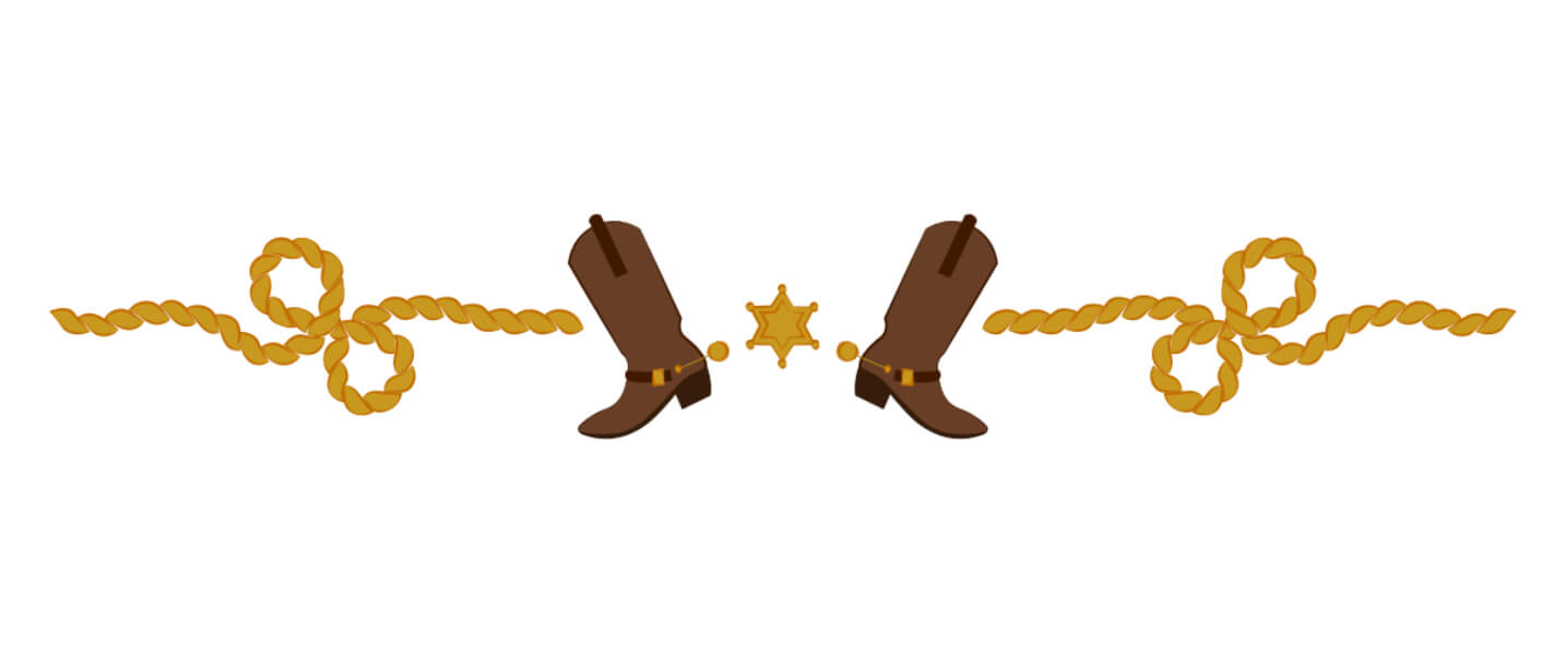 Download Cowboy Themed Decorative Border with Boots and Ropes Borders ...