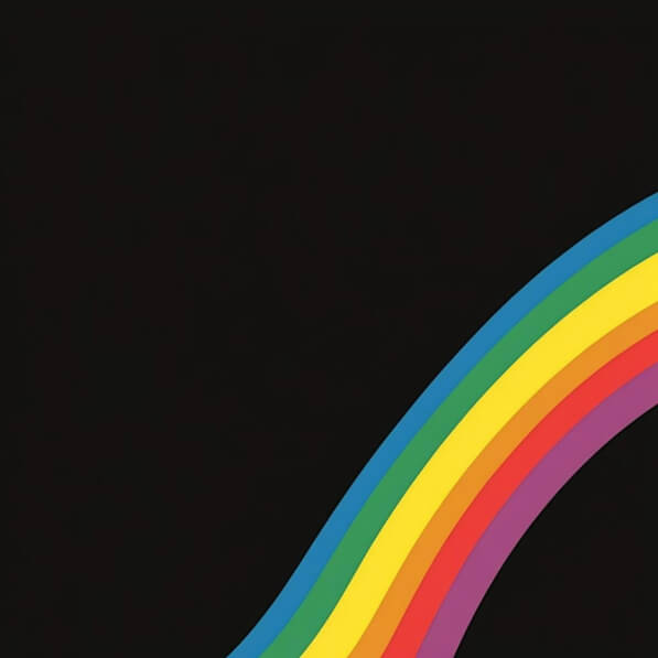 Download Colorful Rainbow on Black Background Backgrounds Online ...