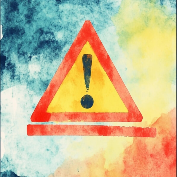 Download Warning Sign with Colorful Background Backgrounds Online ...