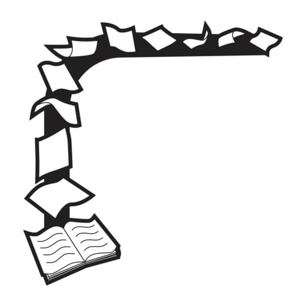 Baixe Ilustração de Livro Fantasiosa com Páginas Flutuantes Borders ...