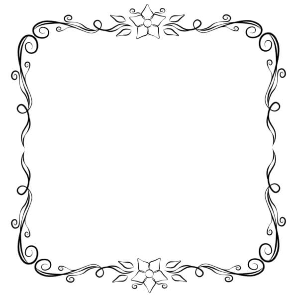Download Intricate Black and White Decorative Border Design Frames ...