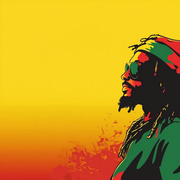 Descarga Retrato estilizado de un hombre inspirado en el reggae Fondos ...