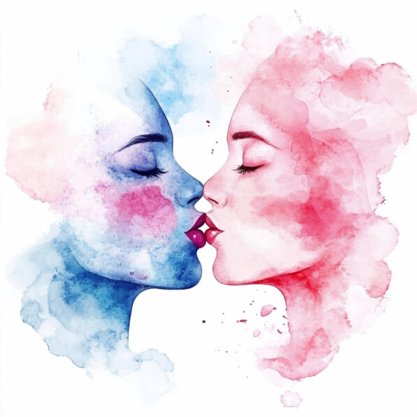 Scarica Rappresentazione Artistica di un Bacio Sfondi Online - Creative ...